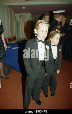 Macaulay Culkin und sein jüngerer Bruder Kieran Culkin, abgebildet auf ...