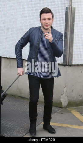 Shane Filan und seiner Frau Gillian Walsh Filan außerhalb der ITV ...