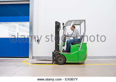 Draufsicht der Gabelstapler Stockfoto, Bild: 31448439 - Alamy