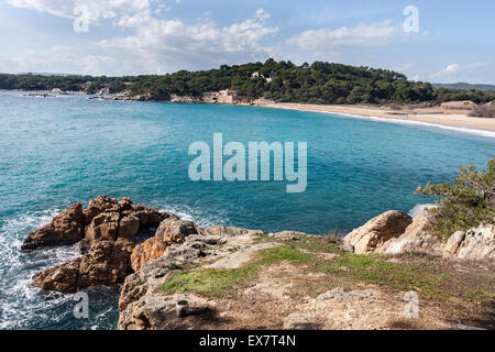 El Castell Strand. Palamos Stockfotografie - Alamy