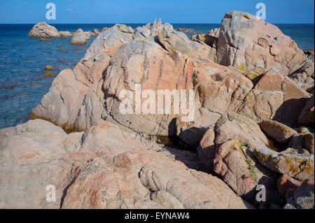 Costa Smeralda Strand, Insel Sardinien, Italien Stockfoto, Bild ...