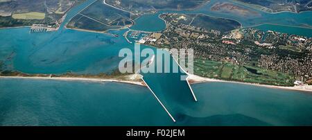 Luftaufnahme der Insel Albarella Veneto Italien Stockfotografie - Alamy