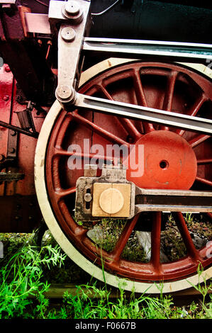 Detail aus einem Zug-Rad Stockfotografie - Alamy
