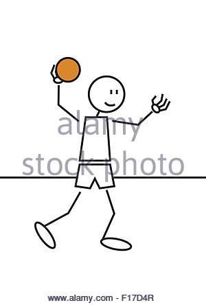 Handball Spieler Cartoon Vektor Abbildung - Bild: 169330386 - Alamy