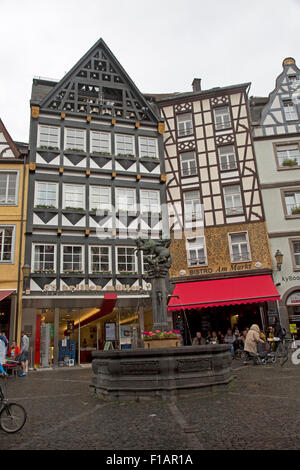 Marktplatz in Cochem, Mosel, Rheinland-Pfalz, Deutschland, Europa ...