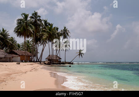 Isla Aguja, Archipel San Blas Inseln, Panama. Natur, idyllische Insel ...