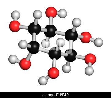 Inosit (Myo-Inosit) Molekül. Inositol und seine Phosphate spielen eine ...