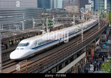 Tokyo Zug Eisenbahn Transport Hochgeschwindigkeitszug-schnelle und ...
