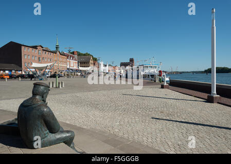 Kappeln, Deutschland, die Hafenpromenade am Hafen Stockfotografie - Alamy