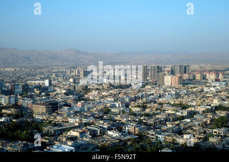 Stadtansicht von Sulaymaniyah, Irak, Irakisch-Kurdistan, Sulaymaniyah ...