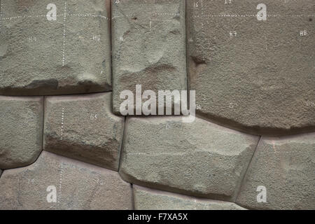 Inka-Mauern der alten Palast von Inca Roca, heute Palast des ...