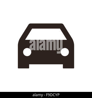 Auto-Symbol isoliert auf weißem Hintergrund aus Transport-Sammlung ...