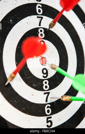 Dartscheibe mit Zahlen Stockfoto, Bild: 104839746 - Alamy