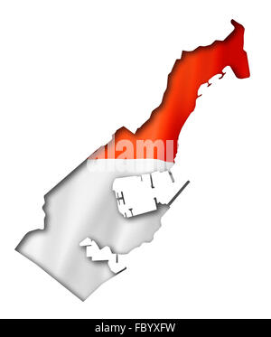 Übersichtskarte und Flagge von Monaco Stockfotografie - Alamy