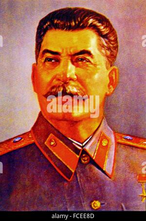 Josef STALIN (1878-1953) Premier der Sowjetunion von 1946 Stockfoto ...