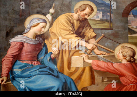 Kaiserdom von Speyer. Gemälde von Schraudolph. Adam und Eva, Vertreibung aus dem Paradies ...