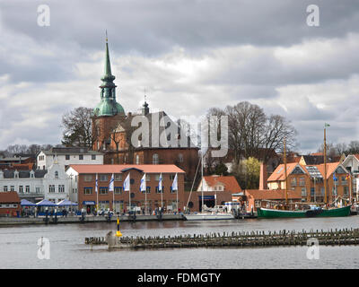 Hafen von Kappeln, Ostsee Fjord Schlei, Schleswig-Holstein ...