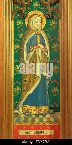 Malerei von Elisabeth, die Mutter von Johannes den Täufer, im Bild mit ...