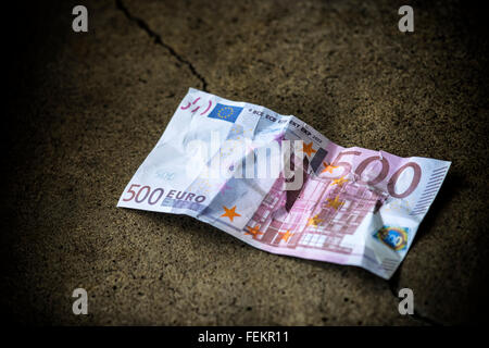 Geld, Banknoten, Euro, 500 Euro-Schein, Rückseite, Banknote, Geldschein ...