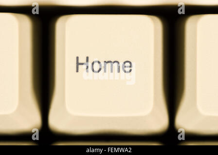 Computer-Tastatur mit Home-Taste Stockfoto, Bild: 127330103 - Alamy