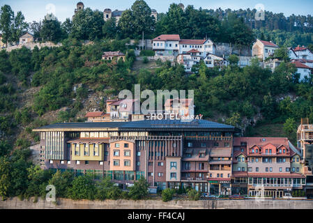 Häuser im Stadtteil Vratnik in Sarajevo, Bosnien und Herzegowina ...