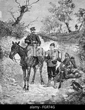 Post/Post, Postbote, Postion des Postdienstes des Fürstlichen Hauses ...