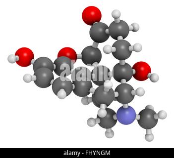 Oxymorphone opioid analgesic Drug Molecule, Abbildung Stockfotografie ...