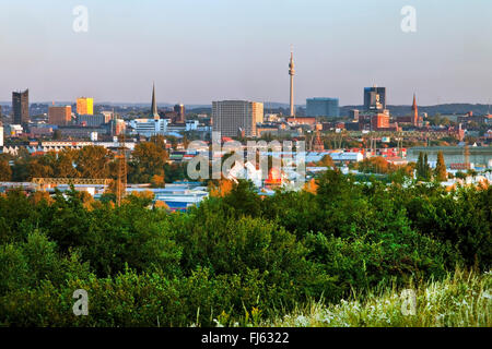Panorama City Dortmund, Stadt, TV tower Florian, Dortmunder U, d ...