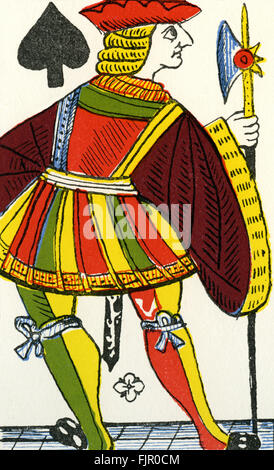 Französische Spielkarten Pik-Bube Stockfoto, Bild: 30980976 - Alamy