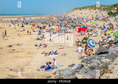 Wissant Strand in der Nähe von Cap Blanc-Nez, Côte Opale, Region Nord ...