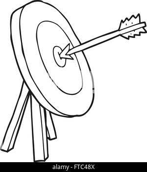Freihändig gezeichnete Cartoon-Zielscheibe Stock-Vektorgrafik - Alamy