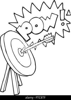Freihändig gezeichnete Cartoon-Zielscheibe Stock-Vektorgrafik - Alamy