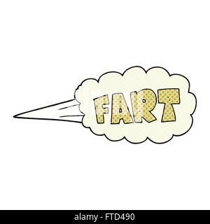 Freihändig gezeichnete Cartoon-Furz-symbol Stock-Vektorgrafik - Alamy