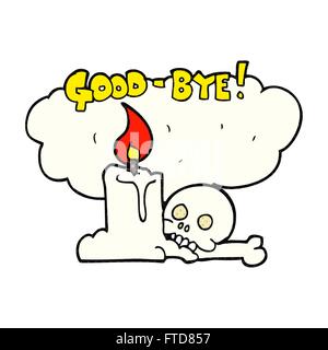 Freihändig gezeichnete Cartoon Abschied von Zeichen Stock-Vektorgrafik ...