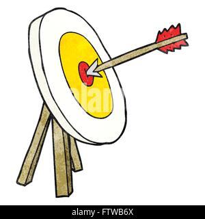 Freihändig gezeichnete Cartoon-Zielscheibe Stock-Vektorgrafik - Alamy