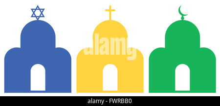 Christentum, Islam und Judentum: 3 monotheistischen Religionen. Bibel, Koran und Bibel ...