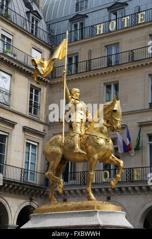 Jeanne d ' Arc Skulptur von Emmanuel Fremiet befindet sich an der Place ...