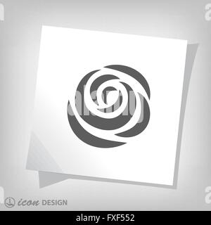 Piktogramm der rose Vektor Abbildung - Bild: 103255214 - Alamy