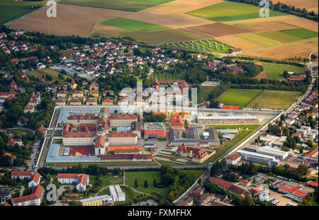 Luftaufnahme, Justizvollzugsanstalt JVA Straubing Bayern, Straubing ...