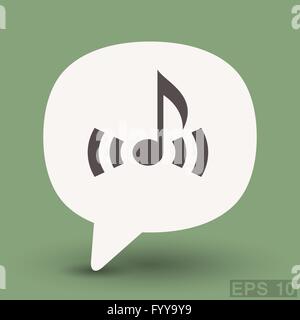 Piktogramm der Musiknote. Vektorgrafik für Design-Konzept. EPS-10 Stock ...