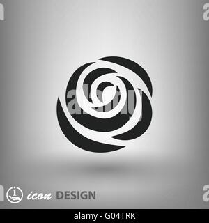 Piktogramm der rose Vektor Abbildung - Bild: 103255214 - Alamy