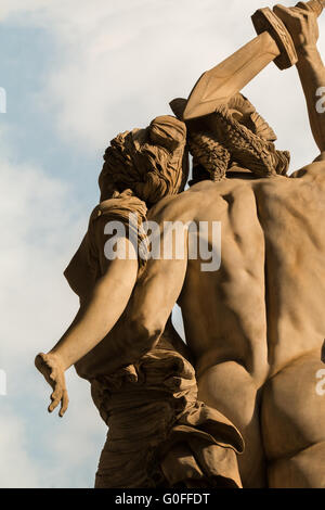 Pio Fedi Statue - die Vergewaltigung der Polyxena an der Loggia dei ...