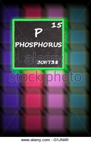 Phosphor chemisches Element Periodensystem Wissenschaft Symbol ...