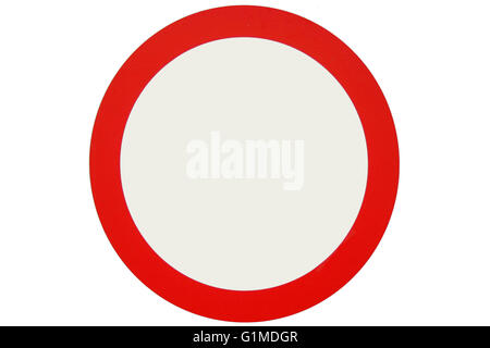 Runde rote Verkehrszeichen Vektor Abbildung - Bild: 64617223 - Alamy
