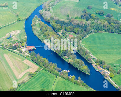 Aller Fluss, Celle, Niedersachsen, Deutschland Stockfoto, Bild ...