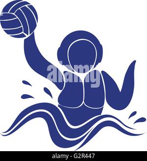 Wasserball Symbol. Sport illustration Vektor Symbole. Satz von 48 sport ...