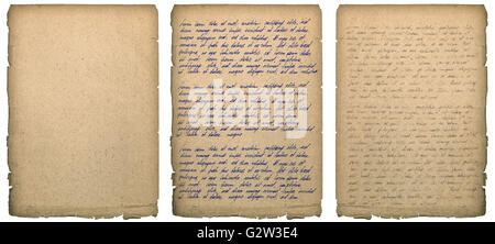 Handgeschriebenen Brief. Lateinischer Text Lorem Ipsum. Handschrift ...