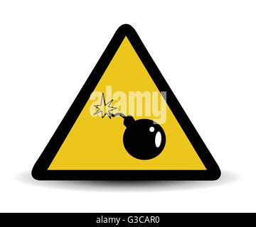 Explosive Gefahr Sign. Vektor-Illustration Vektor Abbildung - Bild ...