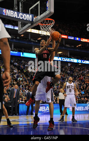 DeMar DeRozan von Toronto Raptors fährt am Sonntag, den 24. Januar 2016 ...