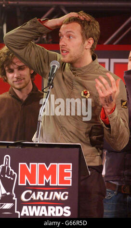 Die Rockband Coldplay wurde im Rahmen der MTV Europe Music Awards 2002 ...